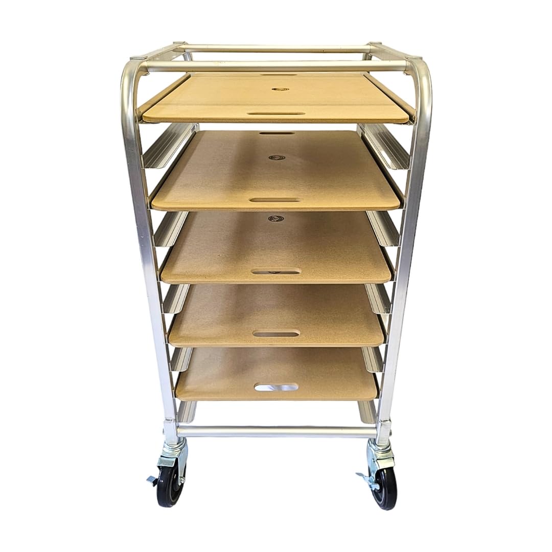 Penguin Pottery - Shelf Utility Ware Cart - Includes 5 Medex Shelves,