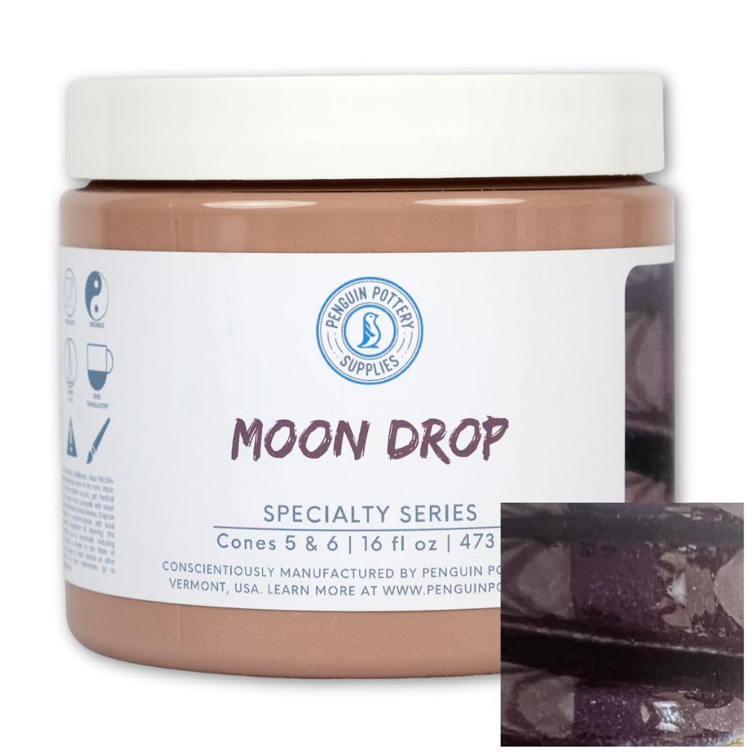 Penguin Pottery - Specialty Series - Moon Drop. Mid Fire Glaze for Cla